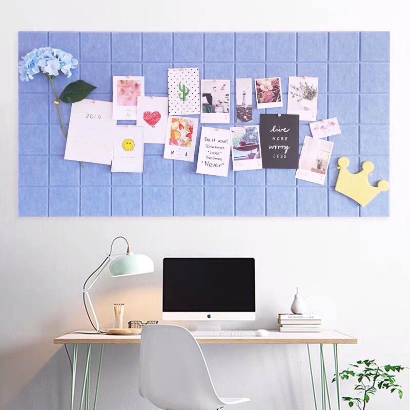 30x30cm Felt Background Message Board Letter Board Photo Wall Household ...