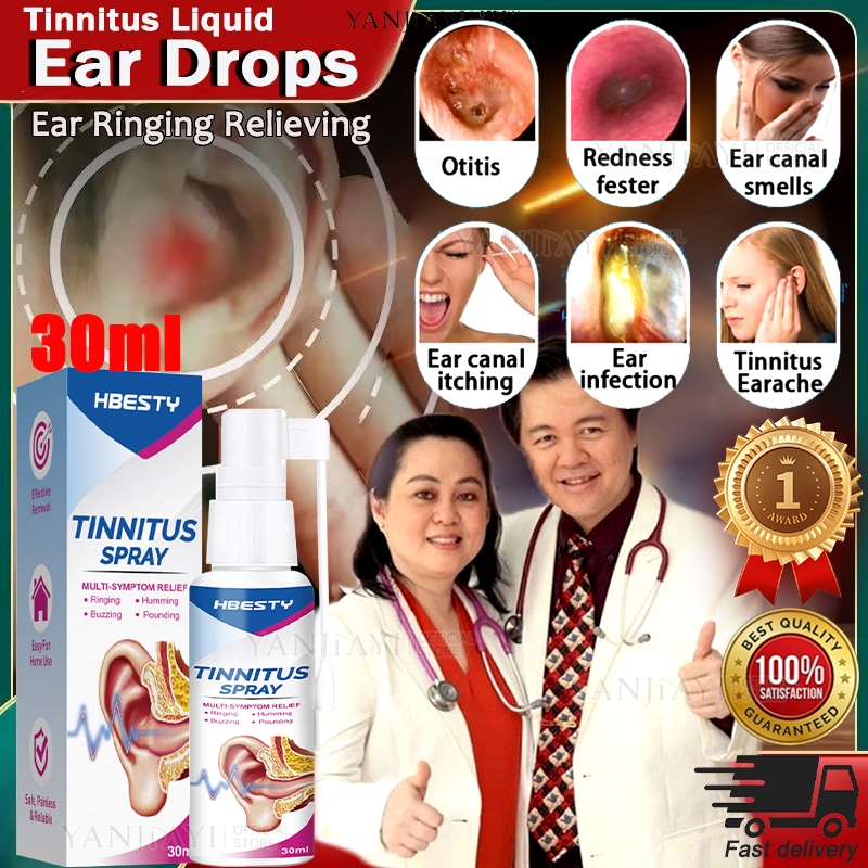 Tinnitus Liquid Ear Drops Relieve Ear Ringing Ear Infection Treatment Earache Relief Ear