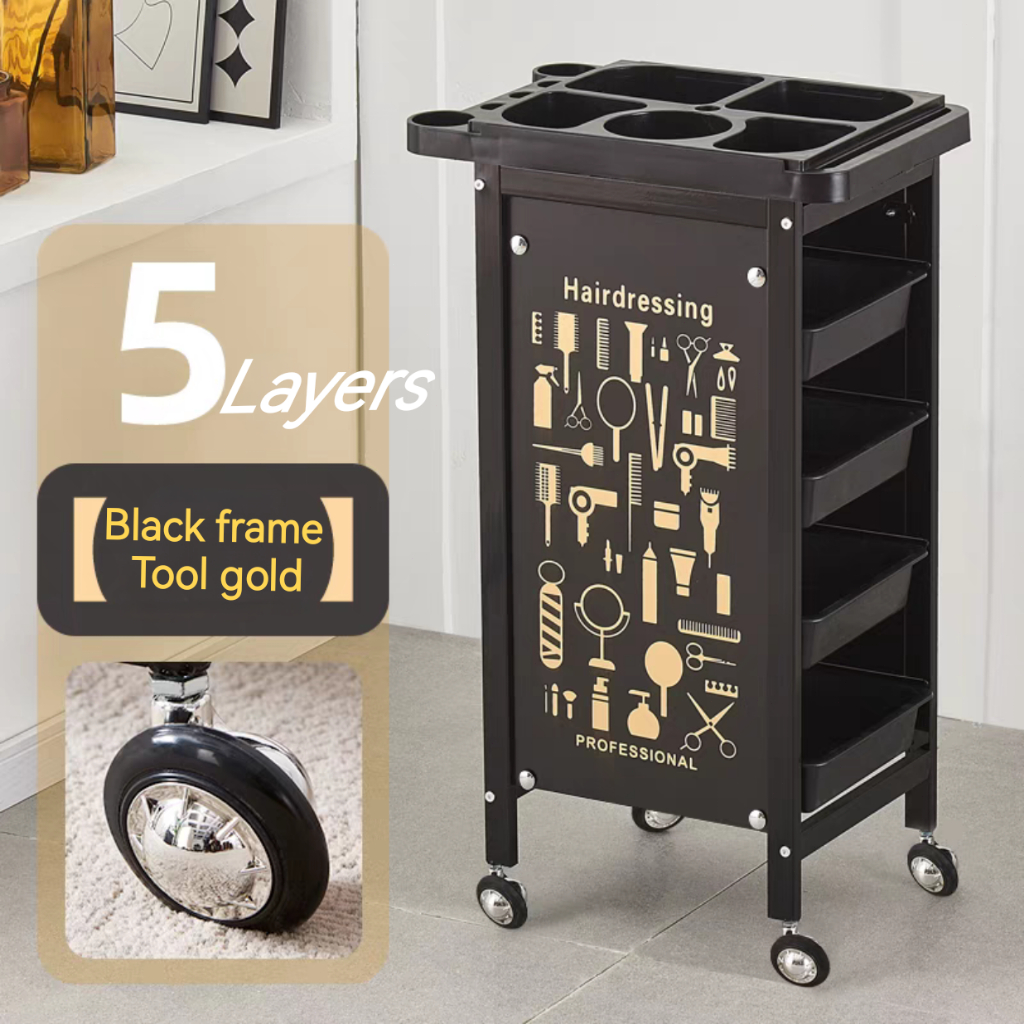 Hair salon Tool cabinet barbershop trolley cart beauty tool Movable ...