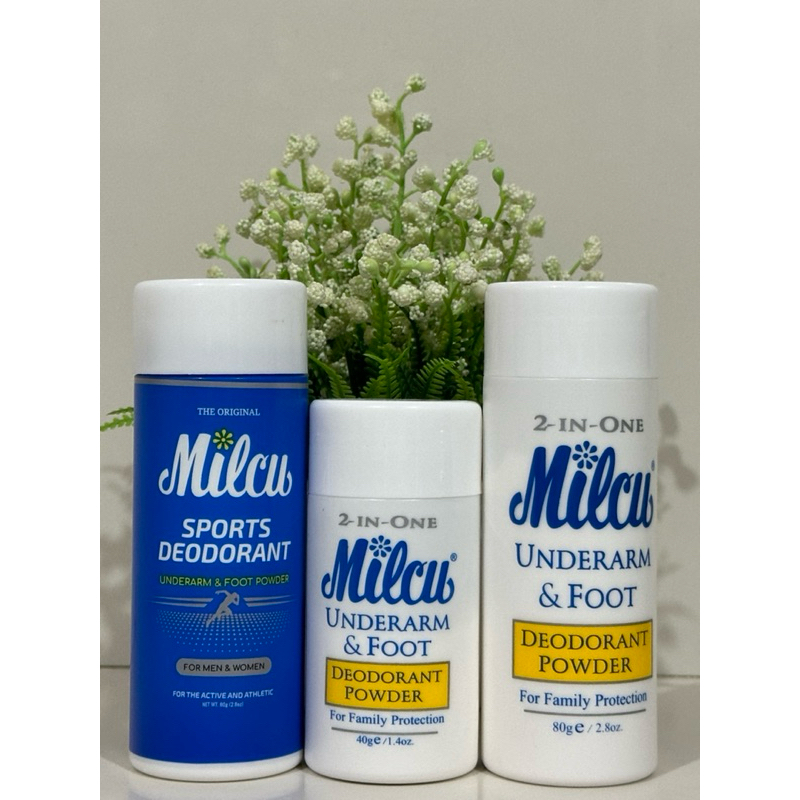 MILCU Underarm & Foot Deodorant Powder 80G / 40G | Shopee Singapore