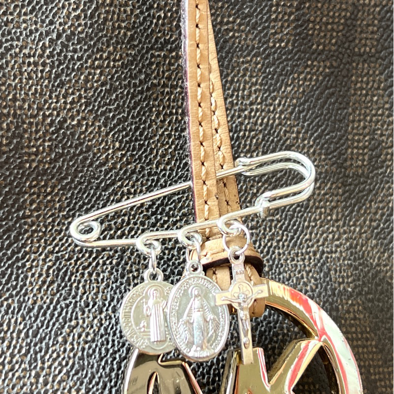 St. Benedict + Our Lady of Miraculous Triple Pin | Shopee Singapore