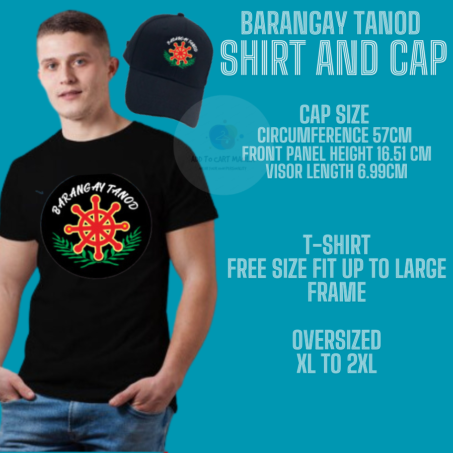 Tshirt and Cap Barangay Tanod Uniform/High Quality shirt/Cap adjustable ...
