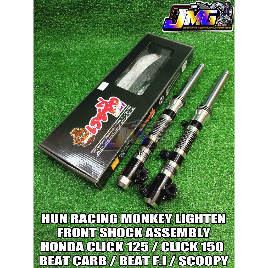 HONDA CLICK 125i / CLICK 150i HUN RACING MONKEY LIGHTEN FRONT SHOCK ASSEMBLY VERSION 1/VERSION 2 ...