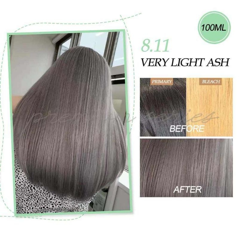Premium Bremod 8.11 Very Light Ash Cocoa Butter Hair Color With ...