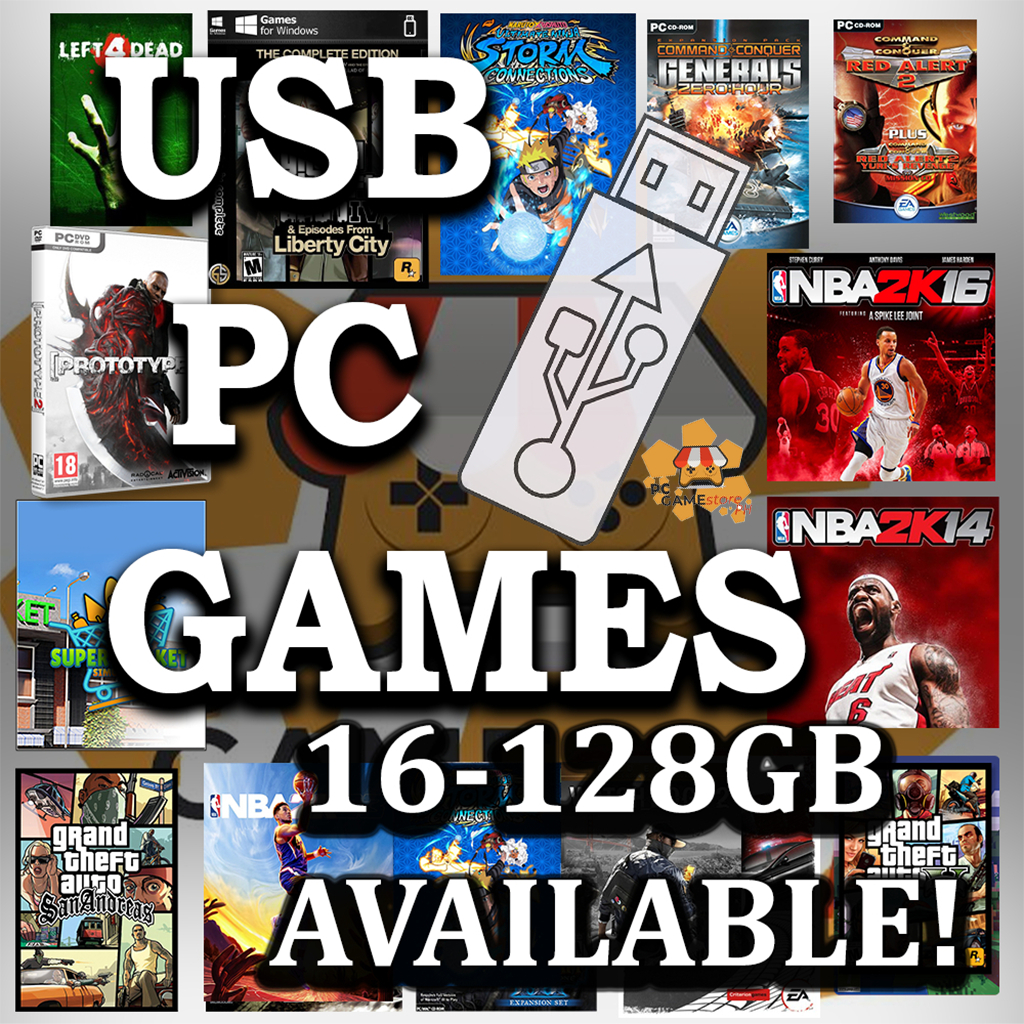 USB PC GAMES to Install / Play PCGAMES WINDOWS OS | Shopee Singapore