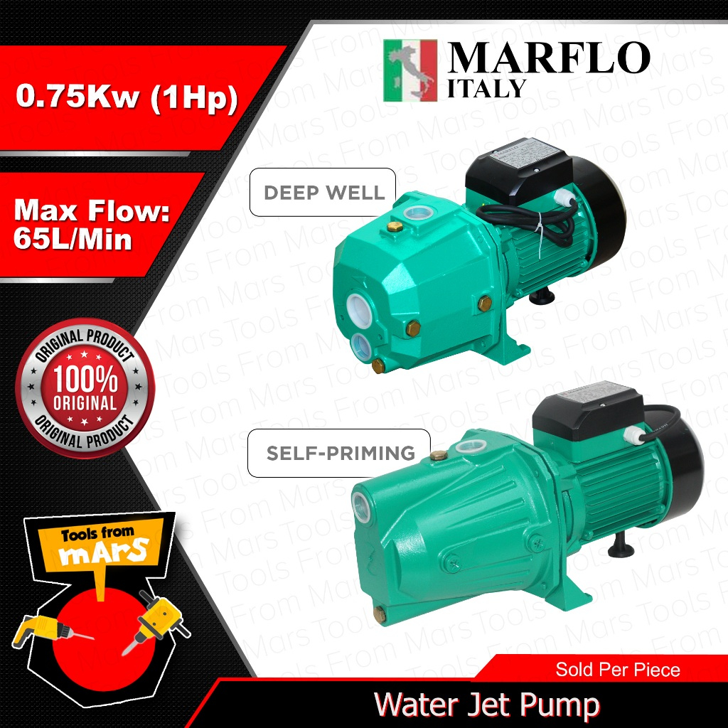 Marflo Deep Well / Self Priming Water Jet Pump 1HP Shallow Well Water ...