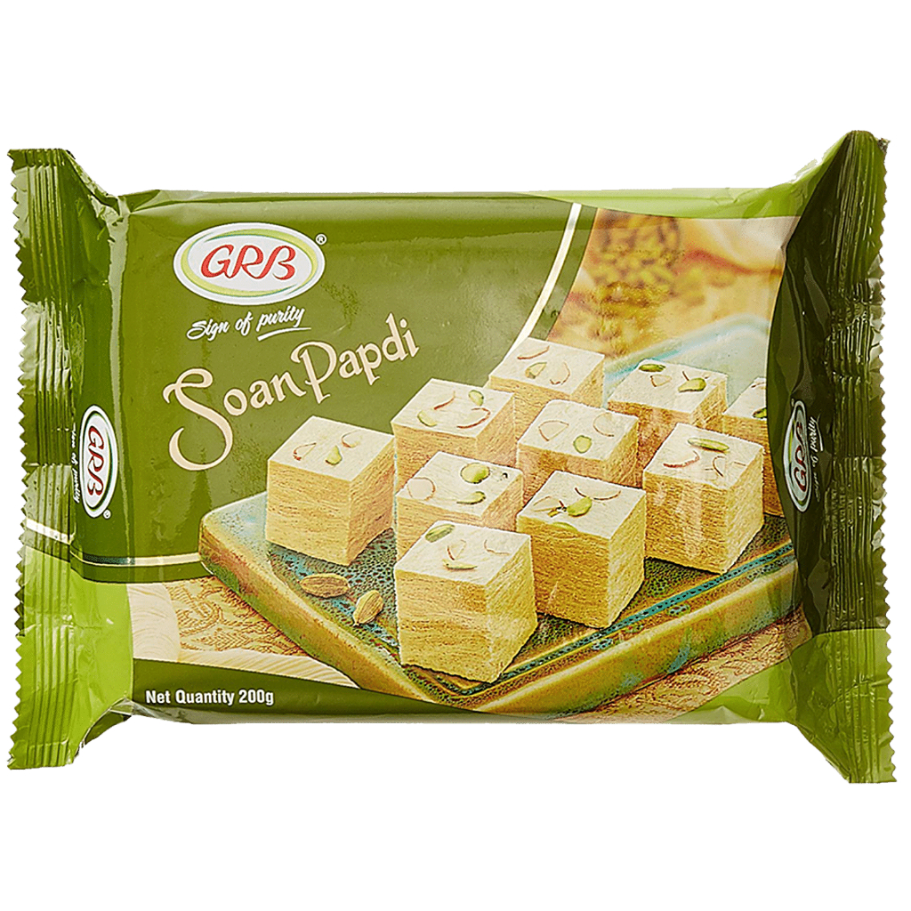 GRB Soan Papdi - Indian Sweet Blended With Cardamom, Almond & Pistachio ...