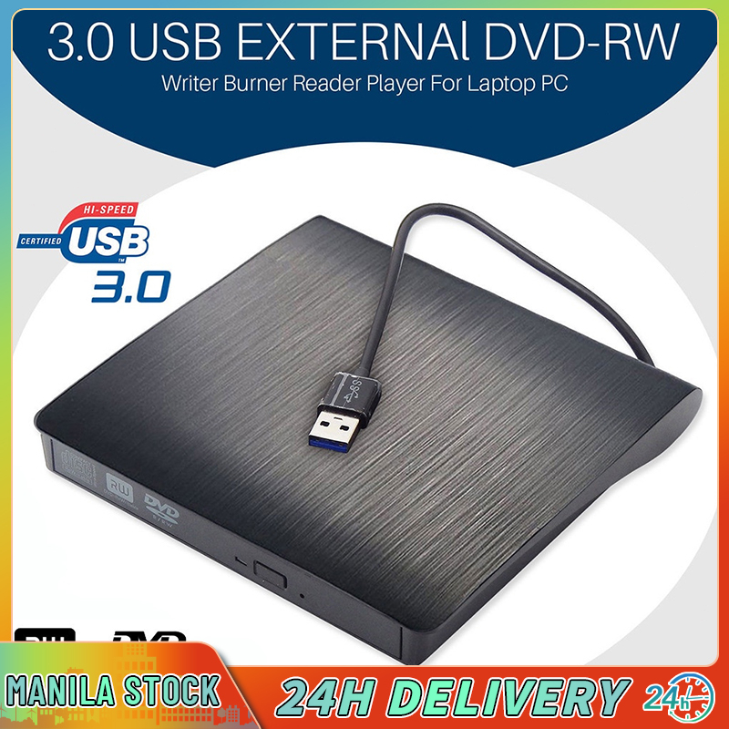 External DVD Optical Drive USB 3.0 CD DVD ROM CD RW Player Reader ...