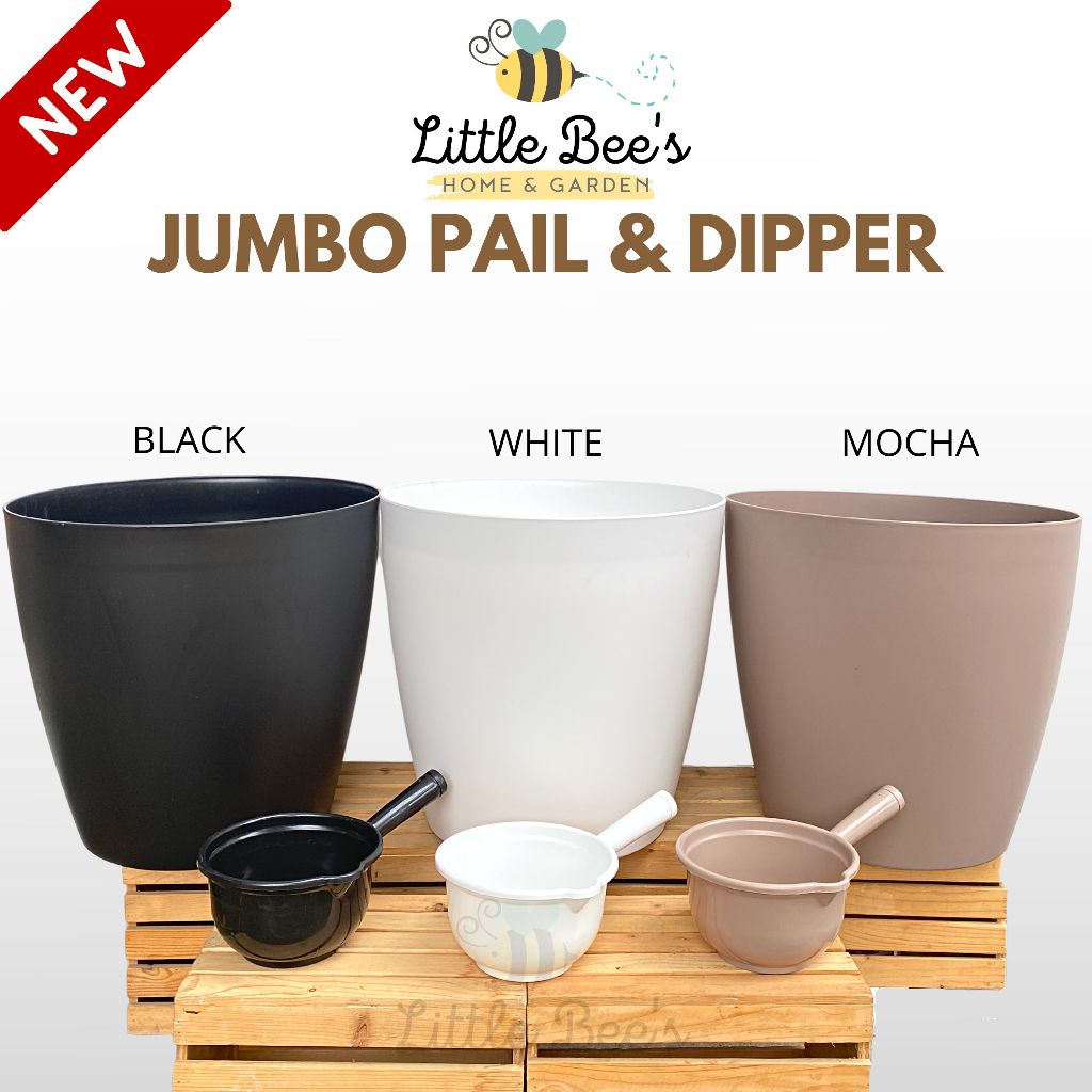 JUMBO Classy Aesthetic Pail & Dipper | Minimalist Timba & Tabo | Big ...