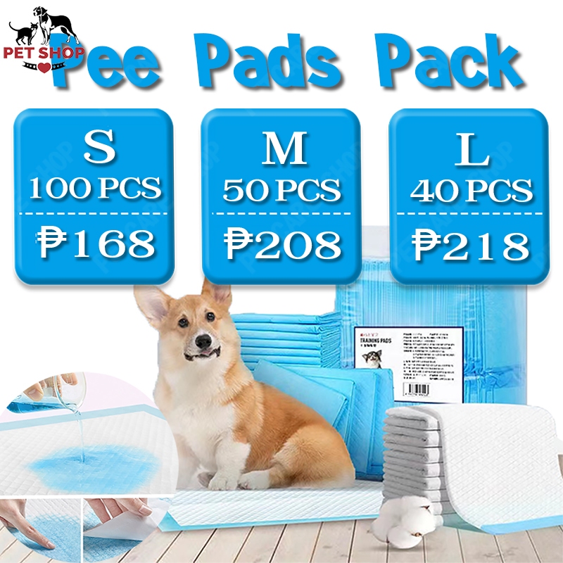 Dog Pee Pads Training Pads Per Pack Dog Pet Wee Pads Pee Poop Cat Dog ...