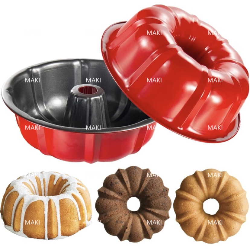 thick pumpkin bread pan,bundt form pan,black,golden,cake mold/molder ...