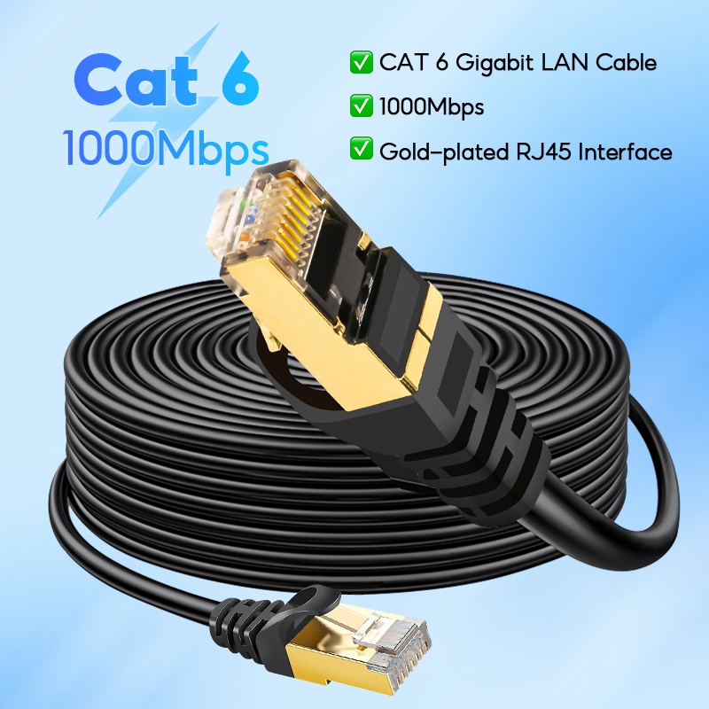 10M 15M 20M 30M 40M 50M CAT6 RJ45 Ethernet Cable Wire Outdoor UTP Lan Cable Network Cable ...