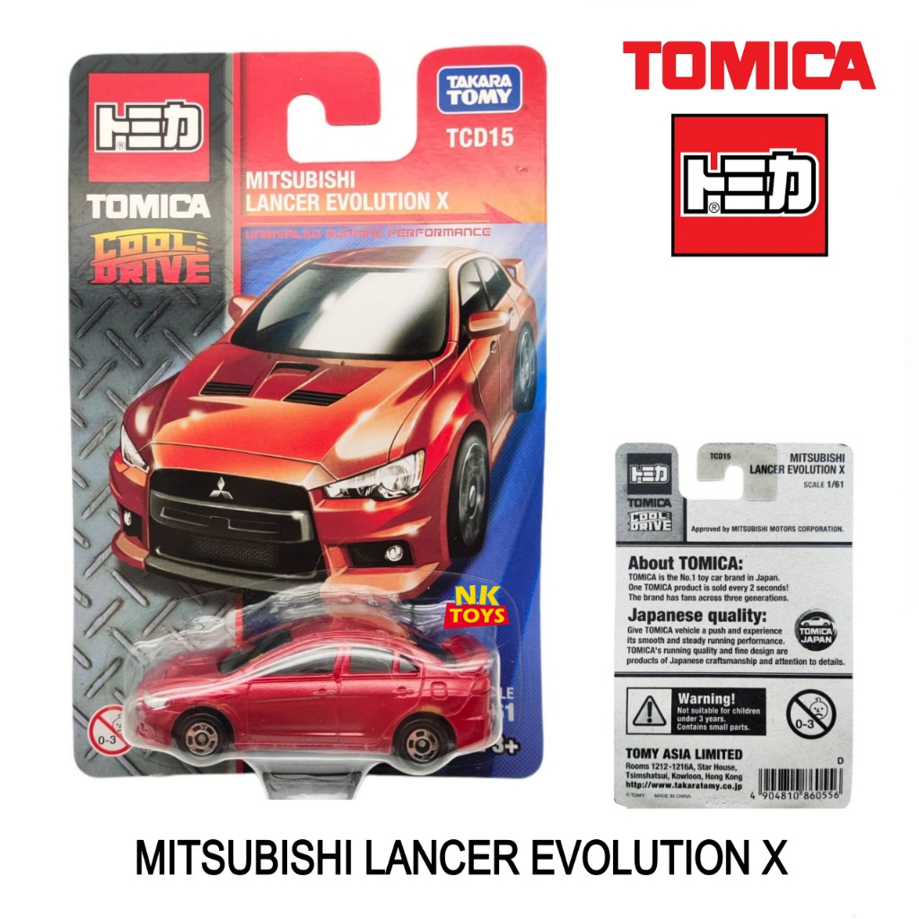 Tomica Cool Drive TCD-15 Mitsubishi Lancer Evolution X (Metallic Red ...