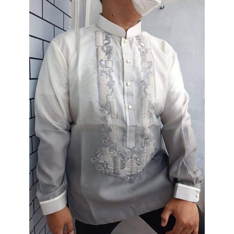 Barong tagalog Colored and modern barong for men with linning | Shopee ...