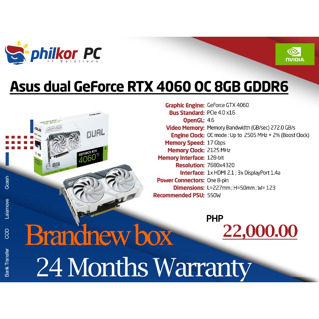 Brandnew NVIDIA Geforce Graphics card RTX 3050, RTX 3060, RTX 4060, RTX ...