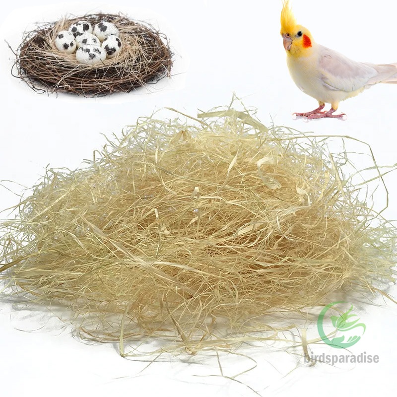 Parrot Nest box Nesting Material Bird Basket Bedding Hay for Lovebirds ...