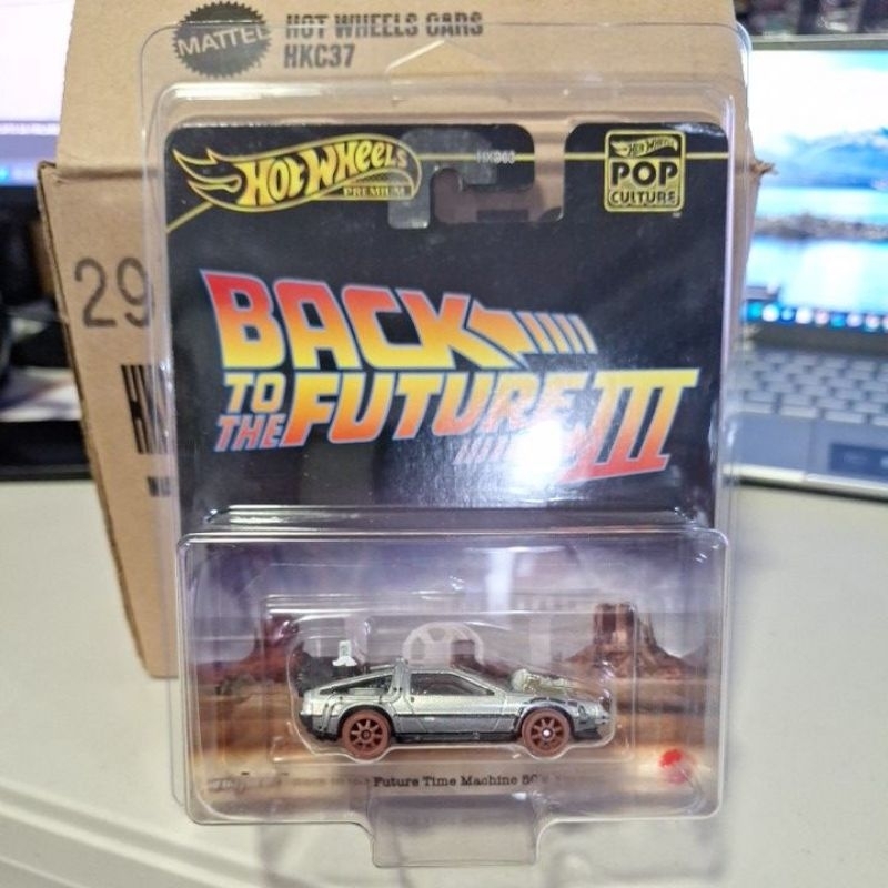 With Case, Back to the Future Time Machine '50s Versiob Delorean, 2024 Hot Wheels Pop Culture ...