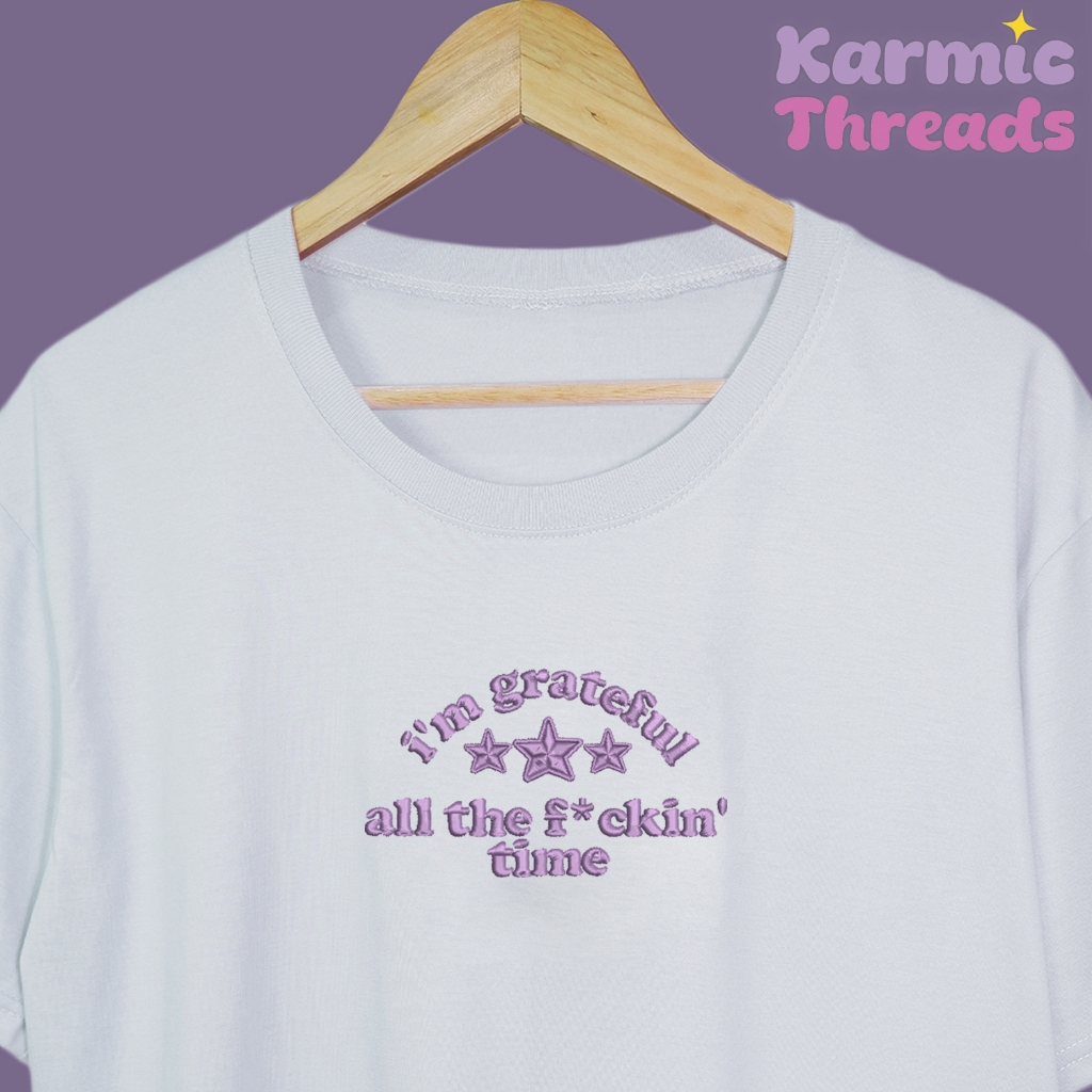 Embroidered Grateful All The Time Guts Olivia Rodrigo T-shirt (Guts ...