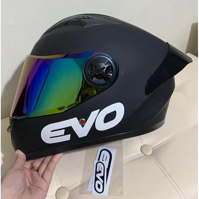 EVO CUSTUMIZED HELMET BRAND NEW with ICC sticker | Shopee Singapore