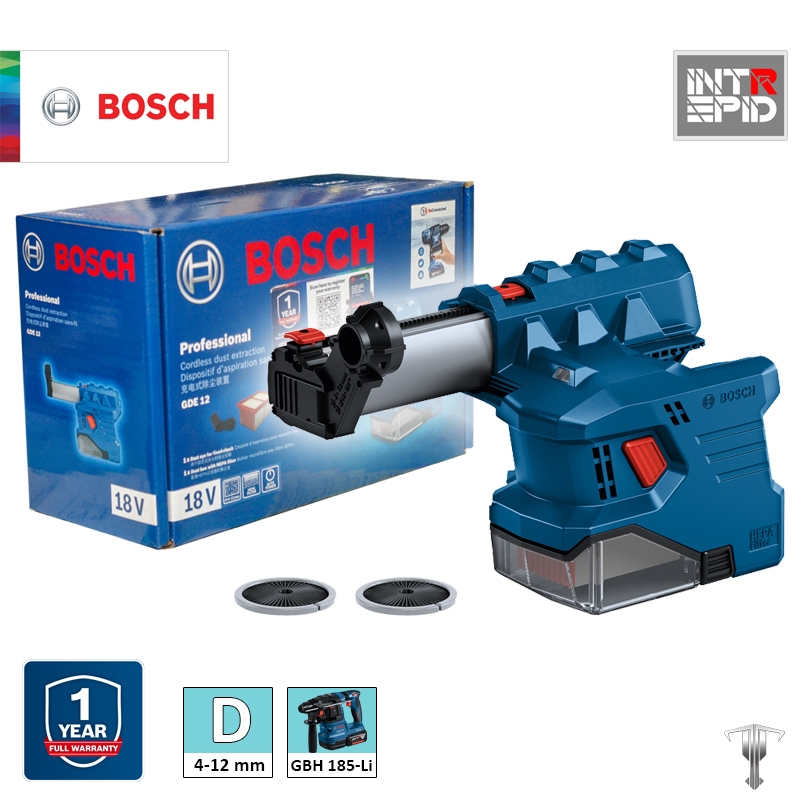 Bosch GDE 12 Professional Cordless Dust Extraction System for Bosch GBH ...