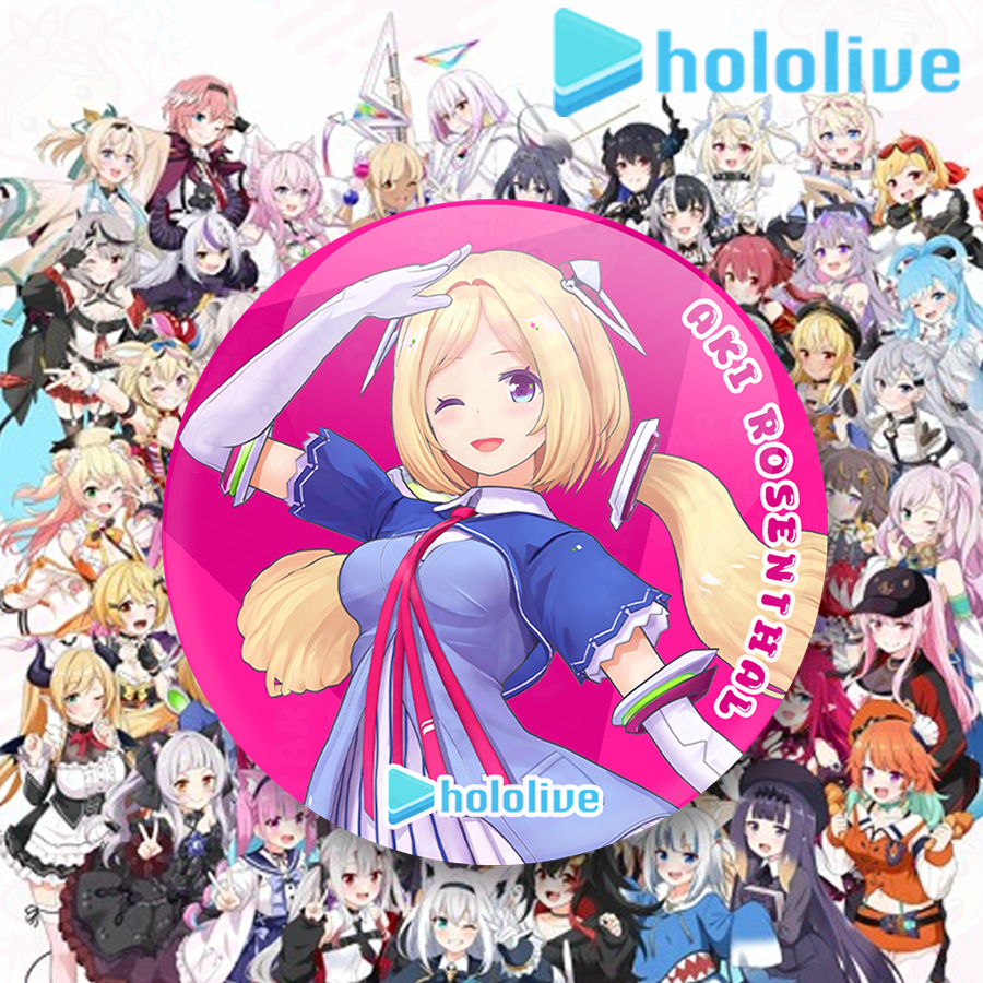 Hololive Gen 1 Pin / Badge Gen 1 Pin Aki Rosenthal Akai Haato Shirakami ...