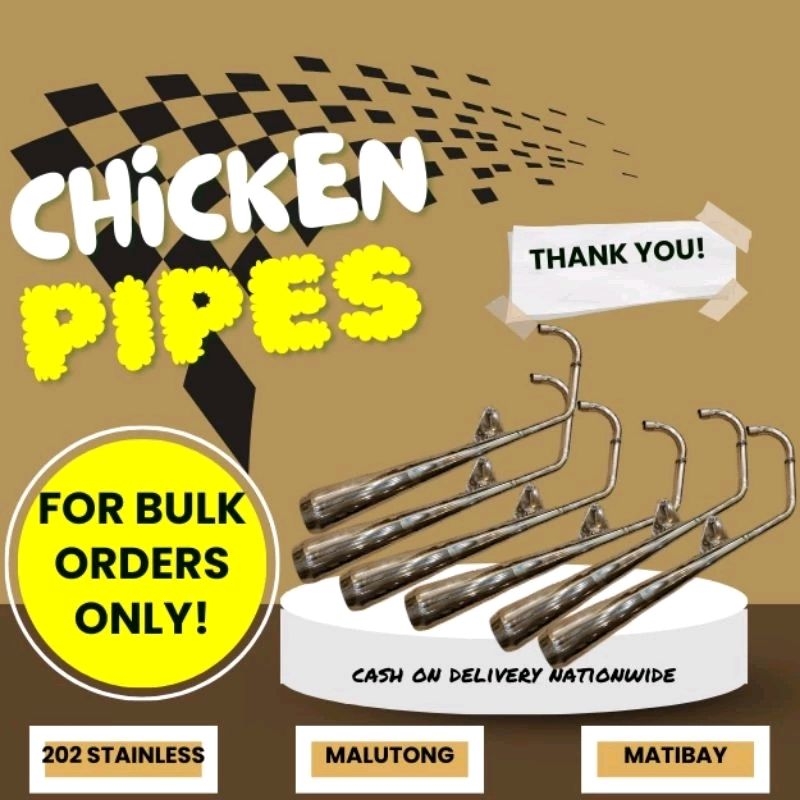 BULK ORDER STAINLESS CHICKEN PIPES (10 pcs) | Shopee Singapore