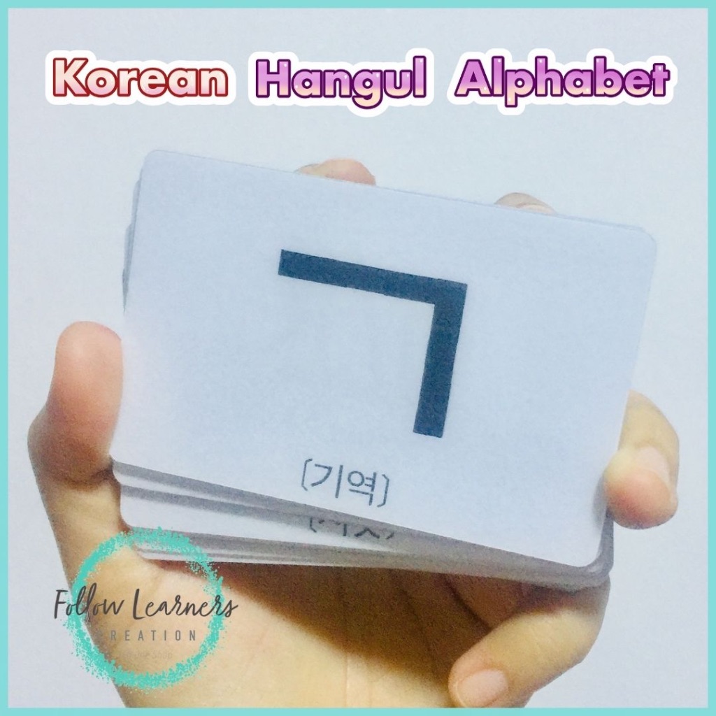 Pocket Korean Alphabet Flashcards for Beginners | Shopee Singapore