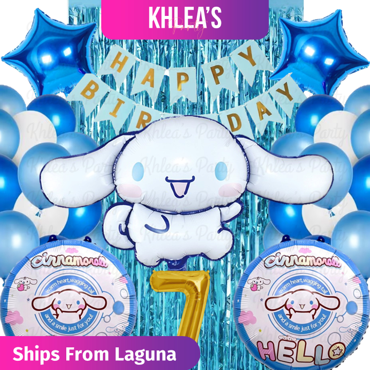 Cinnamoroll Sanrio Friends Birthday Party Theme Balloon Set | Shopee ...