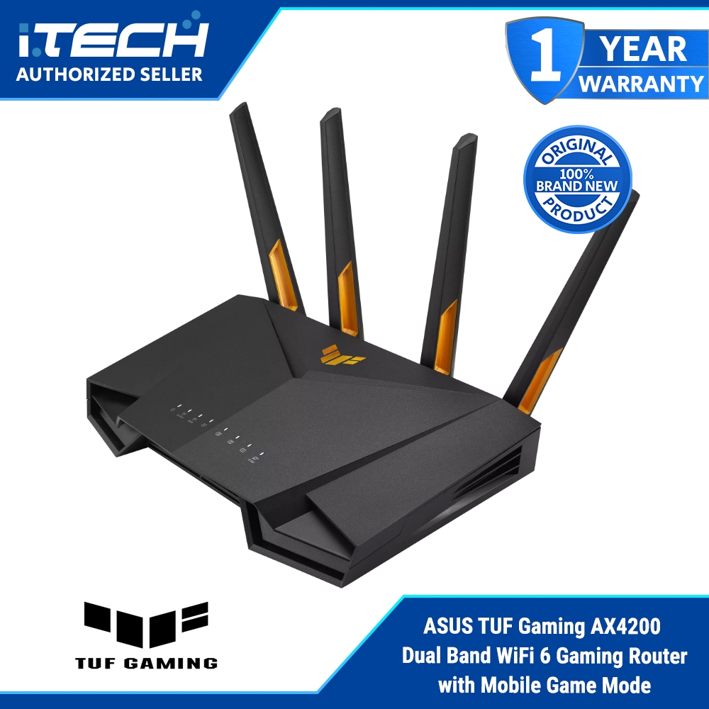 ASUS TUF Gaming AX4200 Dual Band WiFi 6 Gaming Router with Mobile Game ...