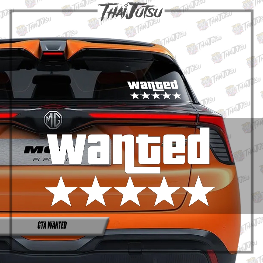 GTA WANTED ( VINYL CUT-OUT STICKER DECALS ) | Shopee Singapore