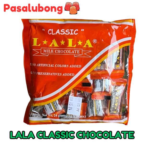 PASALUBONG LALA MINI CHOCOLATE 24 PCS PER PACK / CLASSIC CHOCOLATE ...