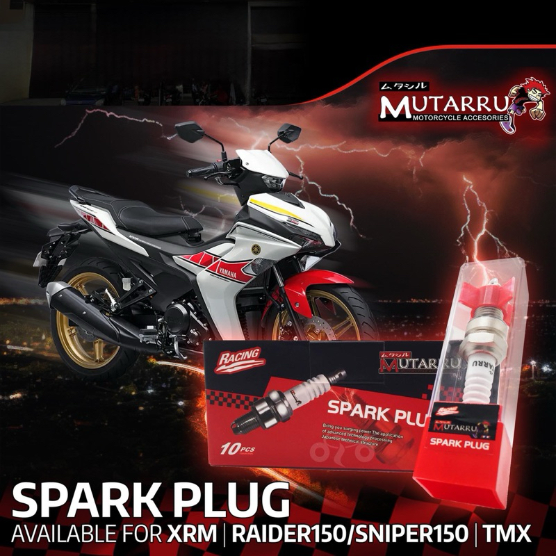 Mutarru Motorcycle Sparkplug Flash standard xrm wave tmx raider nmax ...