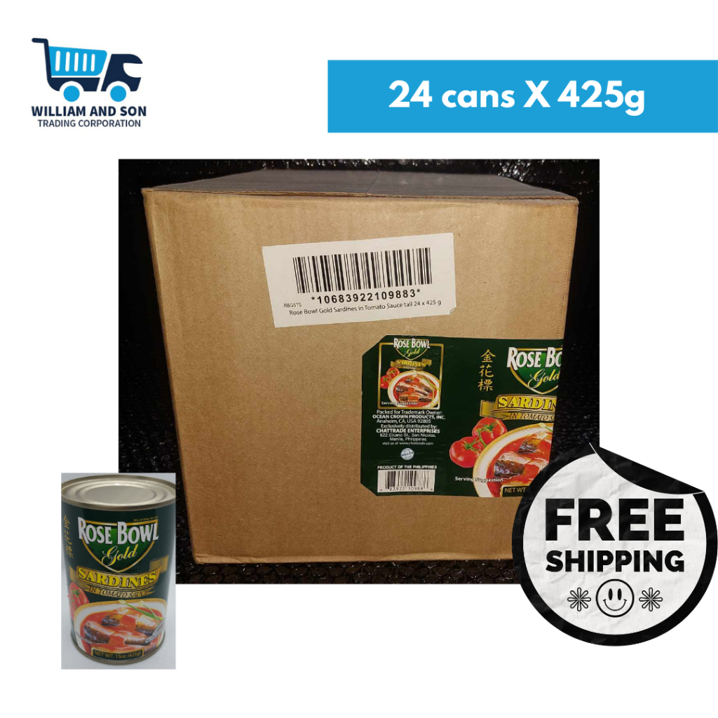 Rose Bowl GOLD BIG BOX 425g Sardines (1 box of 24 pieces) | Shopee Singapore