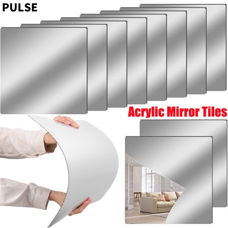 Acrylic Flexible Mirror (15cm/20cm/30cm) Sheets/Self Adhesive Cuttable ...