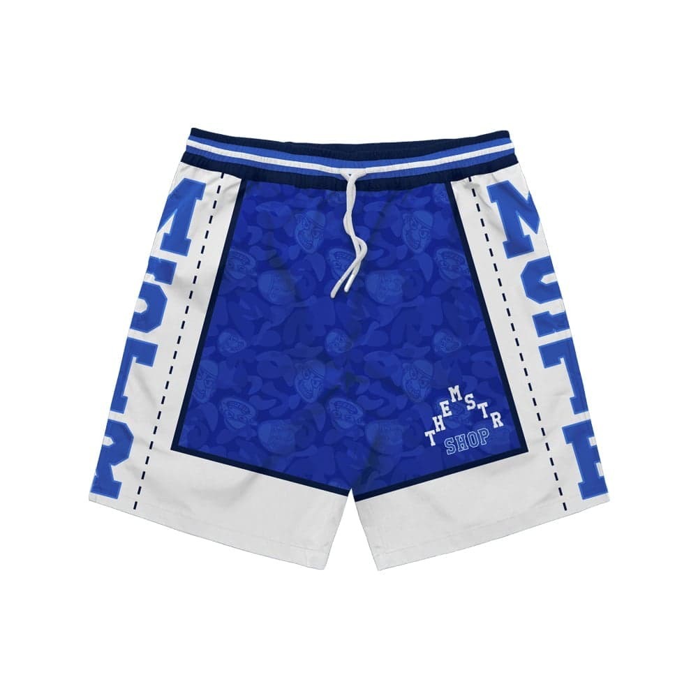MSTR CO. - WRANGLERS COLLECTION "BLUE CAMOU" Mesh Short (Blue) | Shopee ...