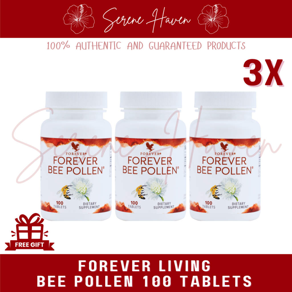 Forever Living - Forever Bee Pollen 100 tablets (3x Bottle) | Shopee ...
