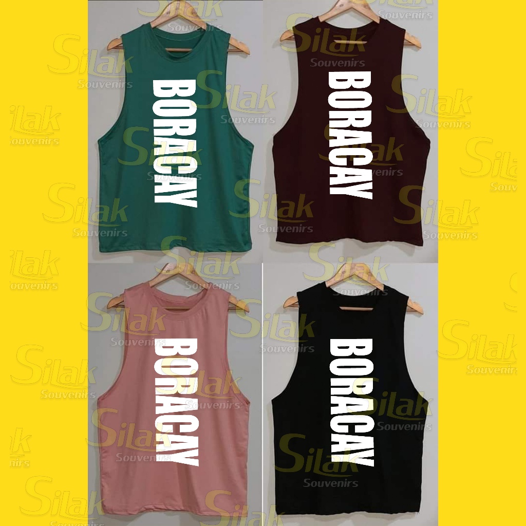 Beach Muscle Tee for Men Boracay,Siargao,El Nido and Bohol | Shopee ...