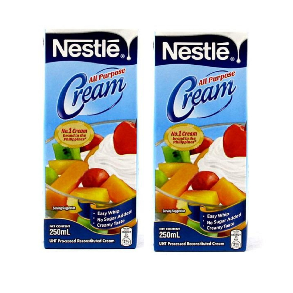 Nestle All Purpose Cream (250ml x 2 packs) | Shopee Singapore