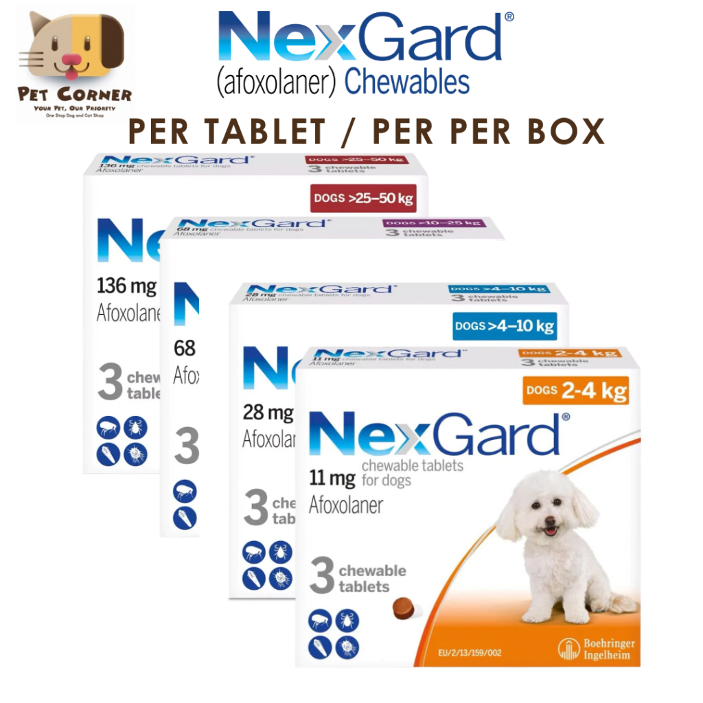NEXGARD STICKERS INCLUDED CHEWABLE FORM | Shopee Singapore