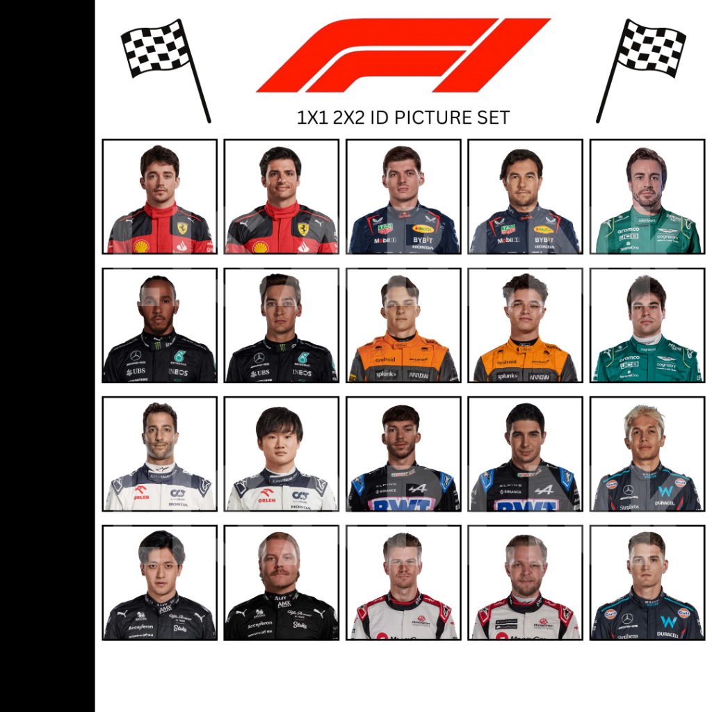 2025 UPDATED F1 [Leclerc, Sainz, Hamilton, Verstappen] 1x1 2x2 ID ...
