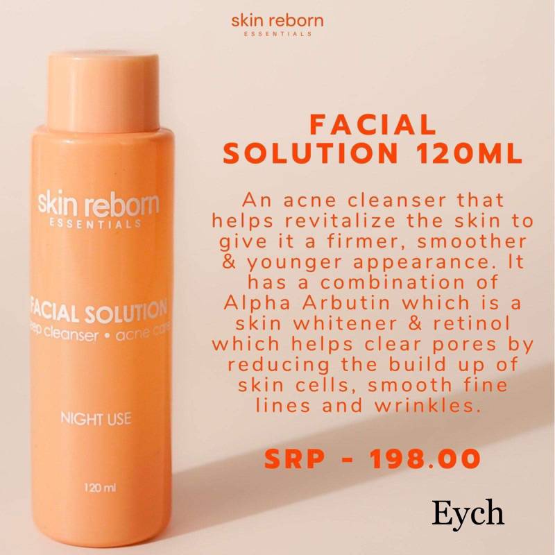Skin Reborn Facial Solution 60ml and 120ml | Shopee Singapore