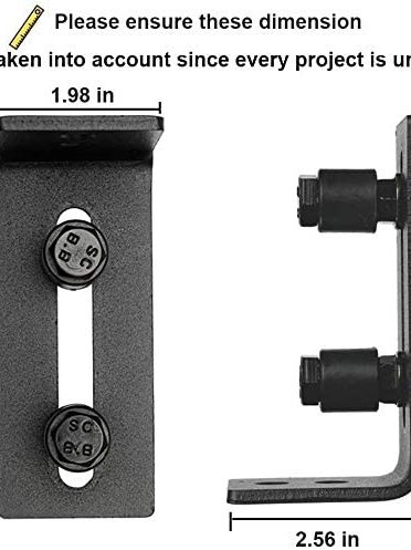Adjustable Carbon Steel Door Guide Wall Mount Sliding Barn Door Bottom ...