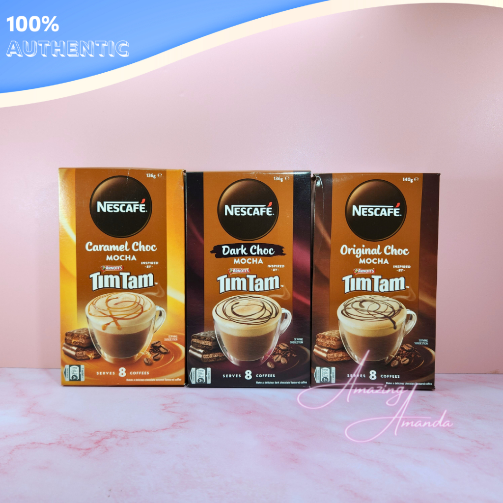 Nescafe Timtam Mocha Coffee Sachets 8-Pack 136g (EXP DATE:FEB 2025 ...