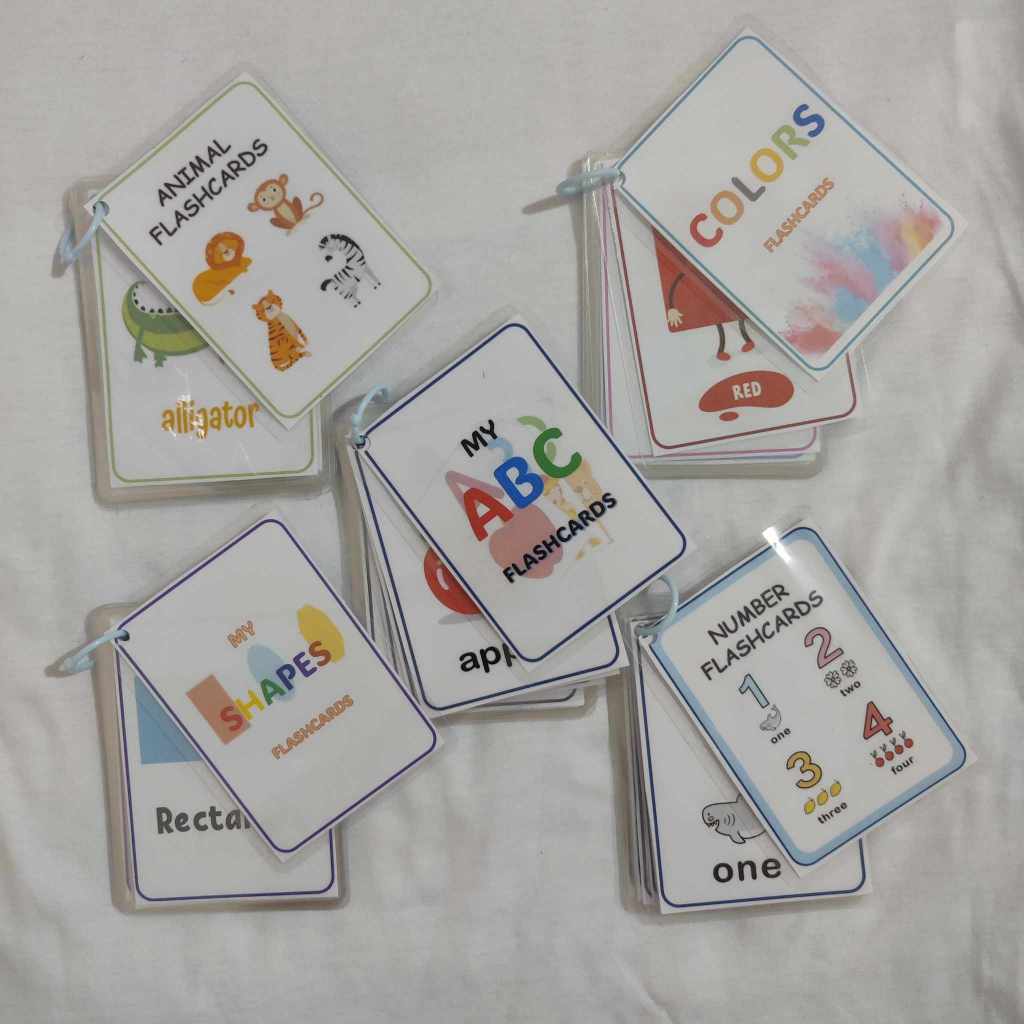 Laminated Flash Cards for Kids ( Letters, Shapes, Animals, Colors, and ...