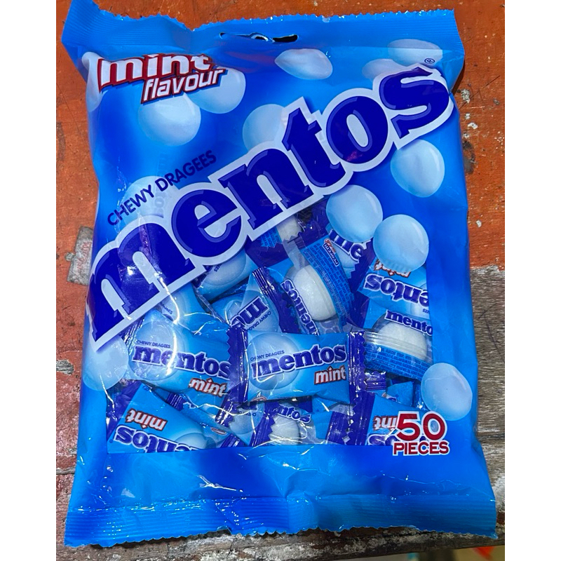 Mentos Mint Chewy Dragees 50 pieces | Shopee Singapore
