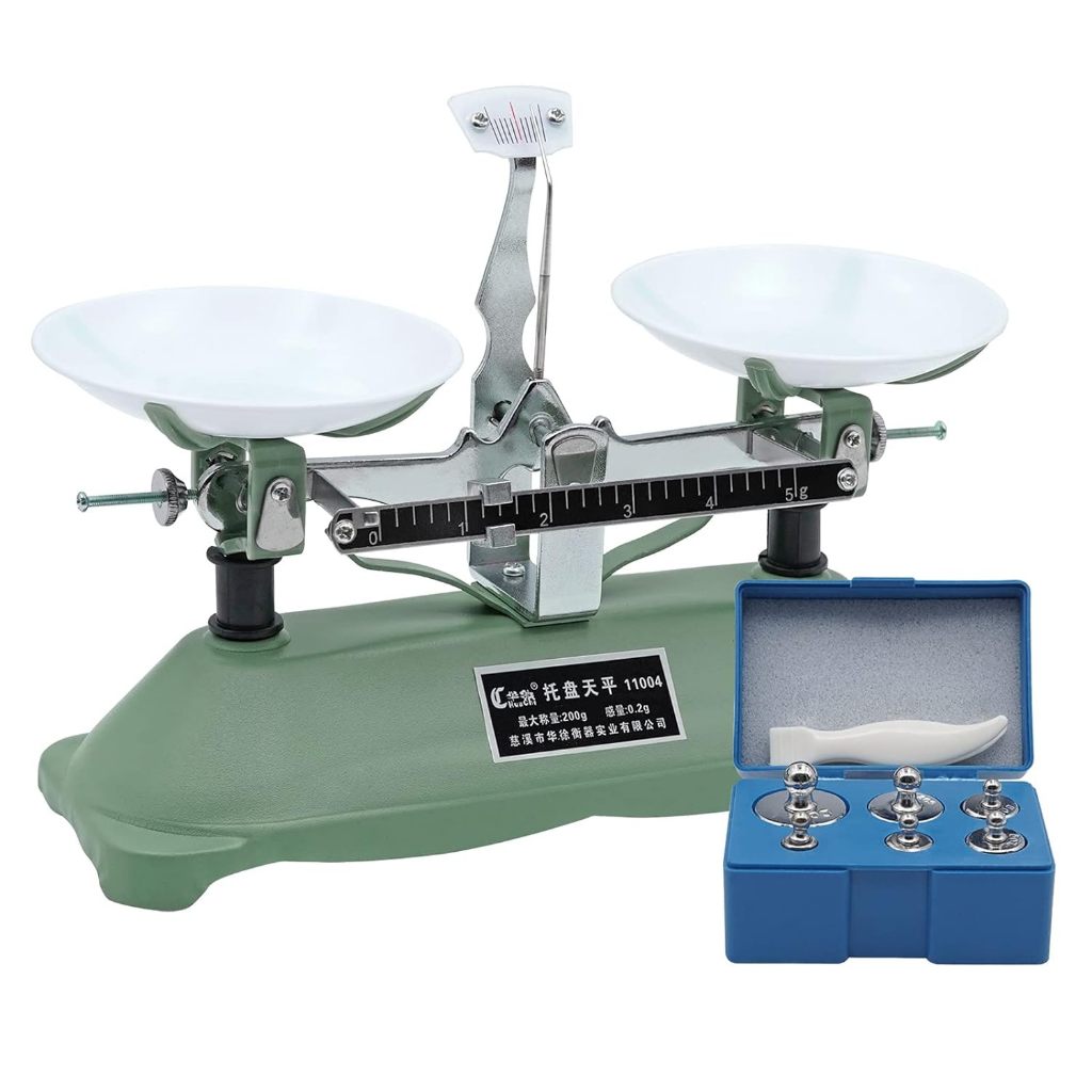 Lab Mechanical Balance Scale, Table Balance Scale with Weights and ...