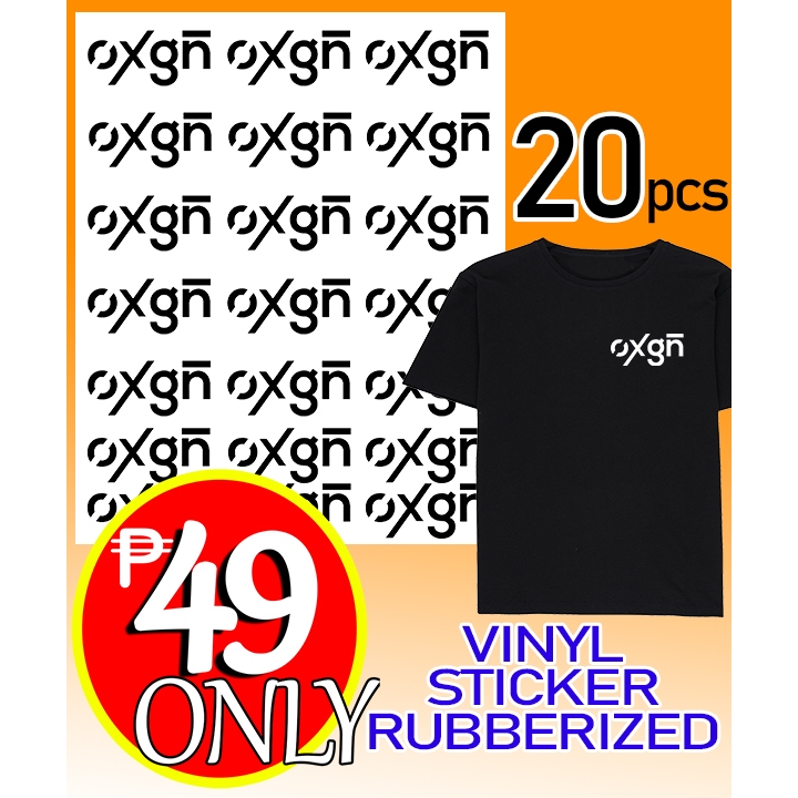 Oxygen Logo Vinyl Sticker Rubberized for Clothes or Fabric | Shopee ...