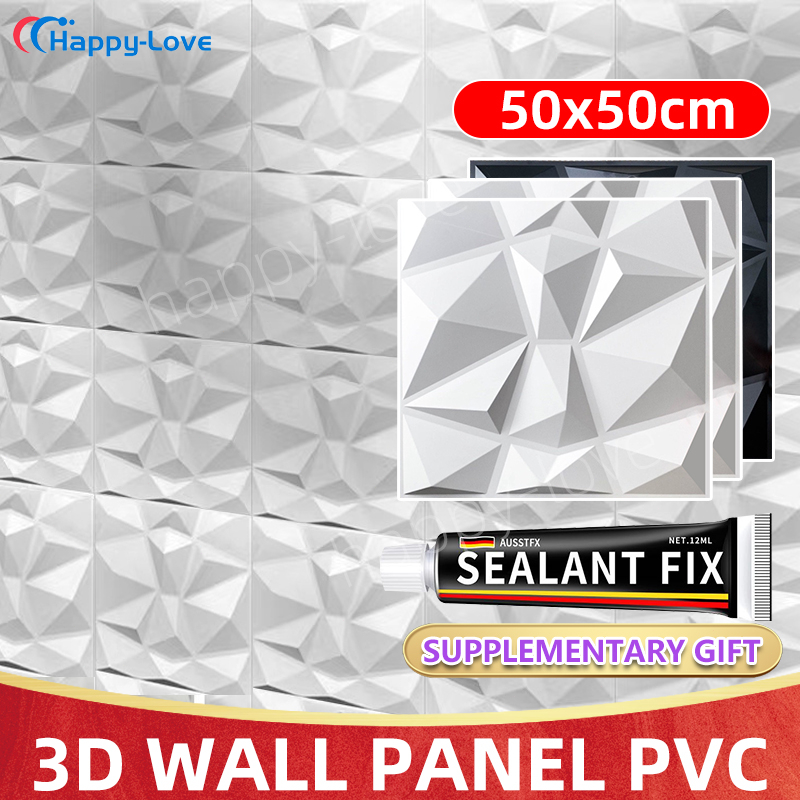 Pvc Wall Panel 3D Wallpaper Wall Design decor Home Living Room ...