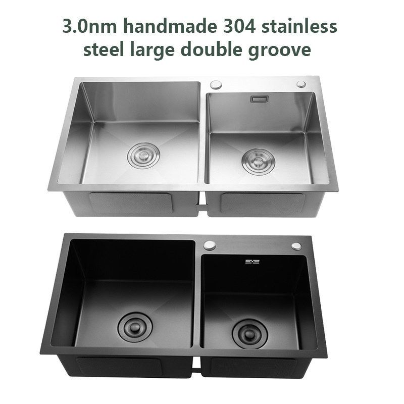 304 Stainless Steel Kitchen Sink High Quality Kitchen Lababo Facuet Set ...