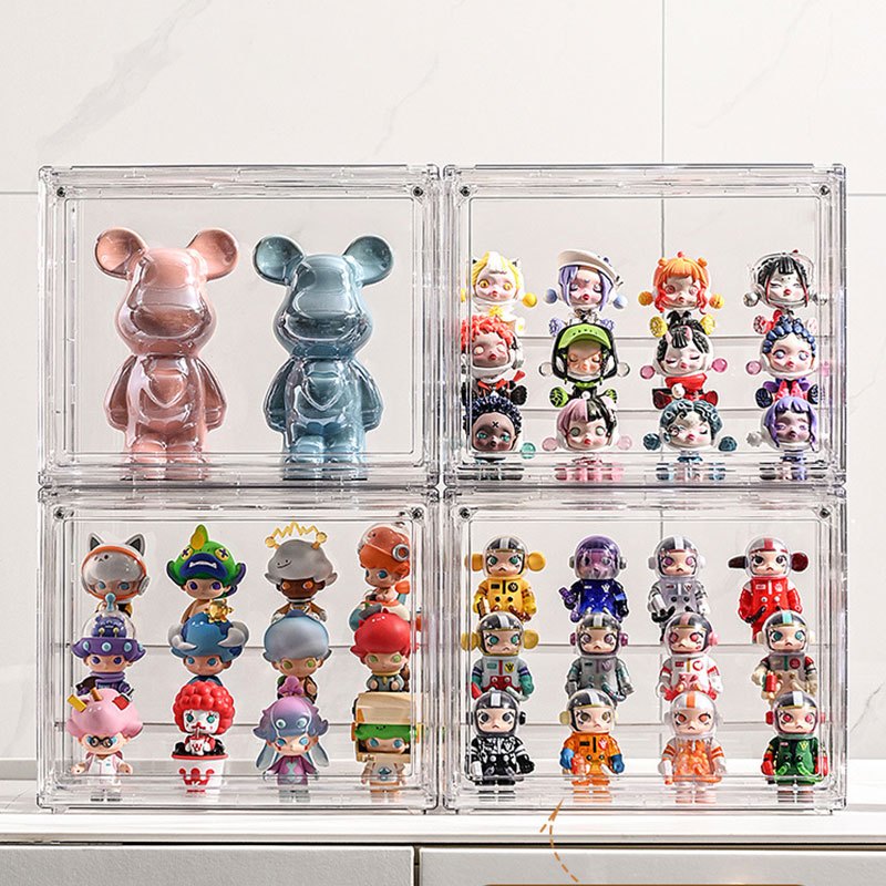 Popmart Acrylic Display Case Storage Organizer Transparent Boxes ...